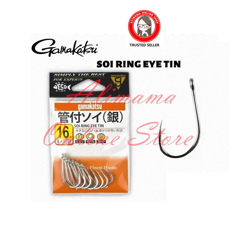 GAMAKATSU SOI RING EYE TIN FISHING HOOK | Shopee Malaysia