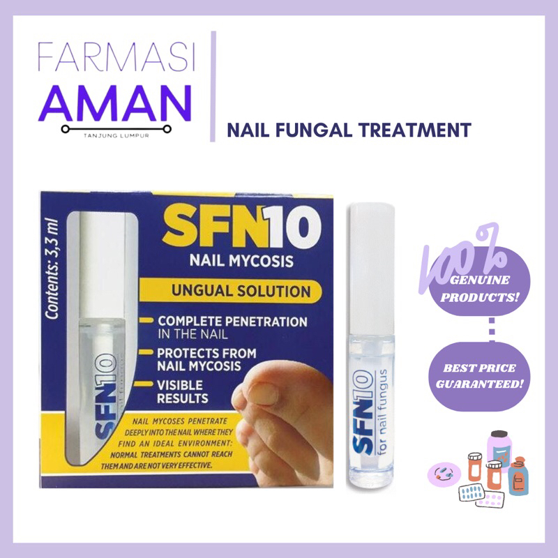 SFN10 Nail Mycosis Ungual Solution 3.3ml (Ubat Kulat Kuku) | Shopee ...