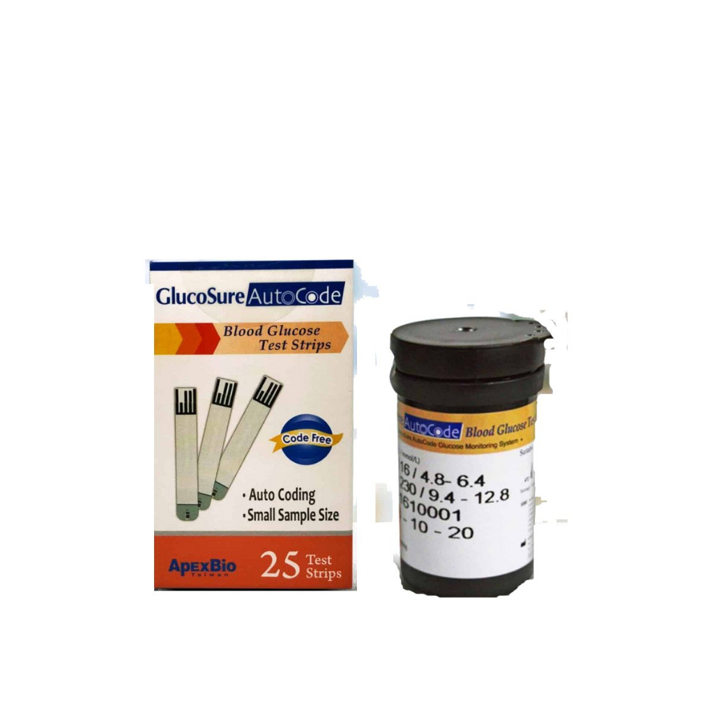 GLUCOSURE AUTOCODE 25'S TEST STRIPS | Shopee Malaysia