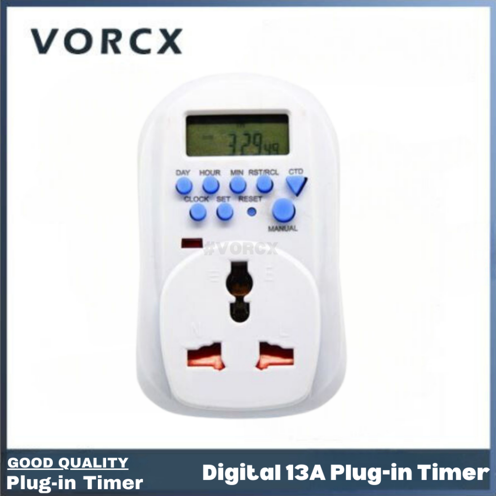 NEM MDT-269 Digital 13A Plug-in Timer | Shopee Malaysia