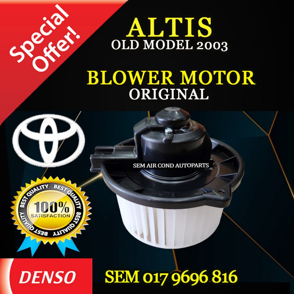 TOYOTA ALTIS 2003 YEAR OLD MODEL ORIGINAL BLOWER MOTOR (CAR AIRCOND ...