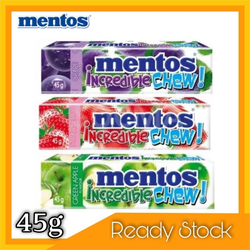 Mentos Incredible Chews Candy 45gm Exp7/2024 | Shopee Malaysia