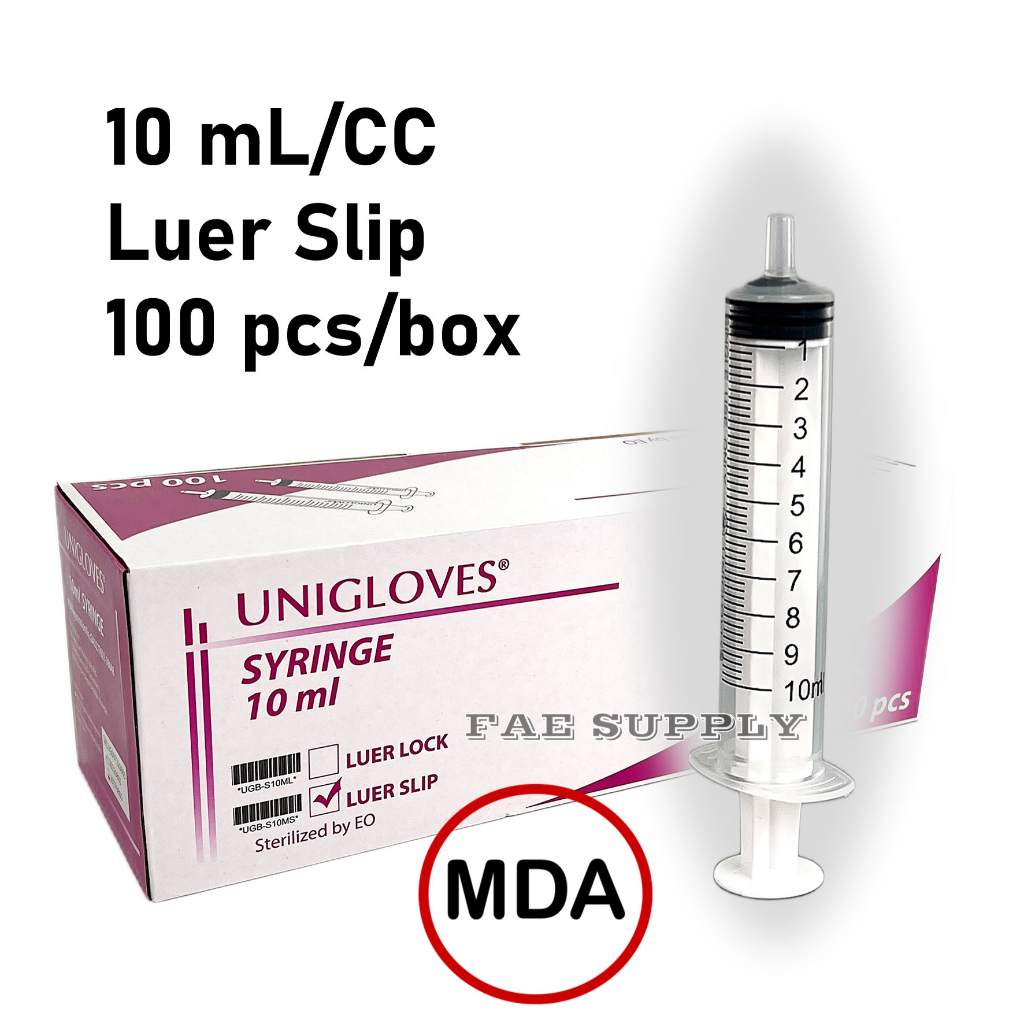 Syringe Picagari Luer Lock Luer Slip MDA 1/3/5/10/20/50 mL CC box packing bulk | Shopee Malaysia