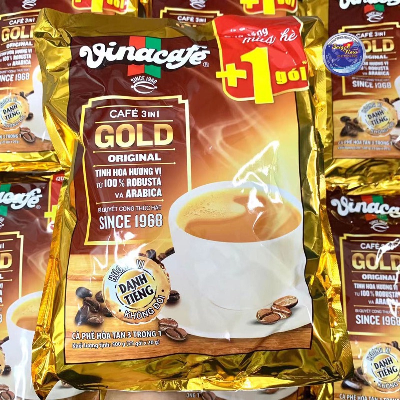 Vinacafe Original Gold 3 in 1 Vietnam Instant Coffee 500gr | Shopee ...