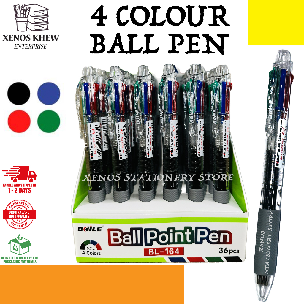 M&G 4 COLOUR PEN ABP80371 BALL PEN /TENFON 3 COLOUR BALL PEN (READY ...