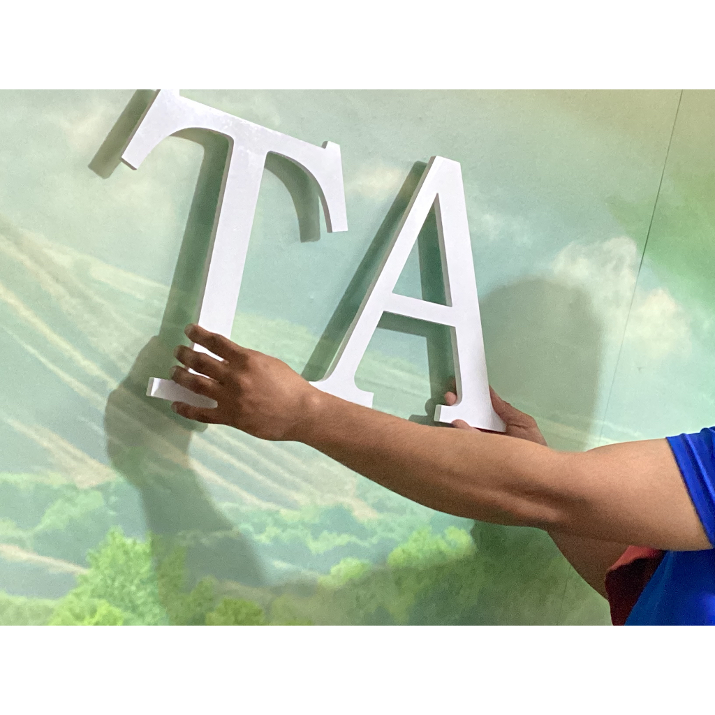 125 high pvc letters , 10mm thickness, pvc letters cut out, Tulisan 3d ...