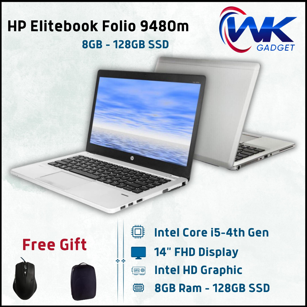 HP Elitebook Folio 9480m Ultrabook (Core i5 4th-Gen | 8GB | 128GB SSD ...