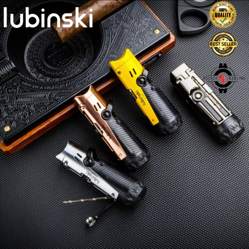 Jet Lubinski Lighter Multi Functional Design Blue Flame Straight ...