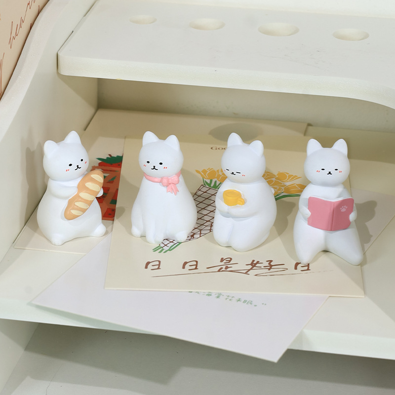 House Full of Cat Blind box Toys Figure model Resin Crafts - Perhiasan ...