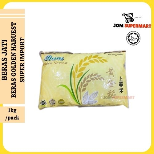 JATI BERAS GOLDEN HARUEST SUPER IMPORT 黄金稻上等米 1KG | Shopee Malaysia