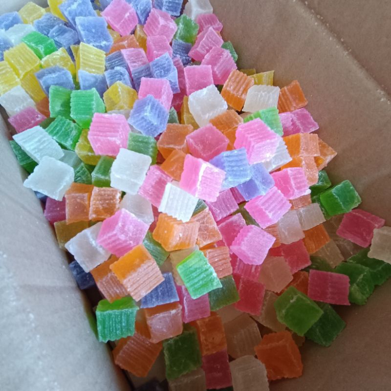 Agar Agar kering perisa , jelly kering perisa,jelly kering cube 250g ...