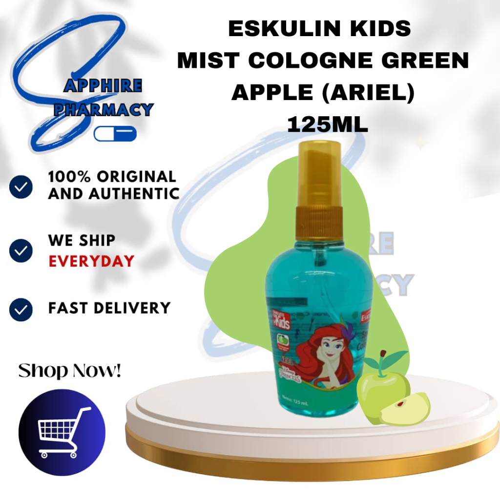 ESKULIN KIDS MIST COLOGNE ARIEL GREEN APPLE 125ML | Shopee Malaysia