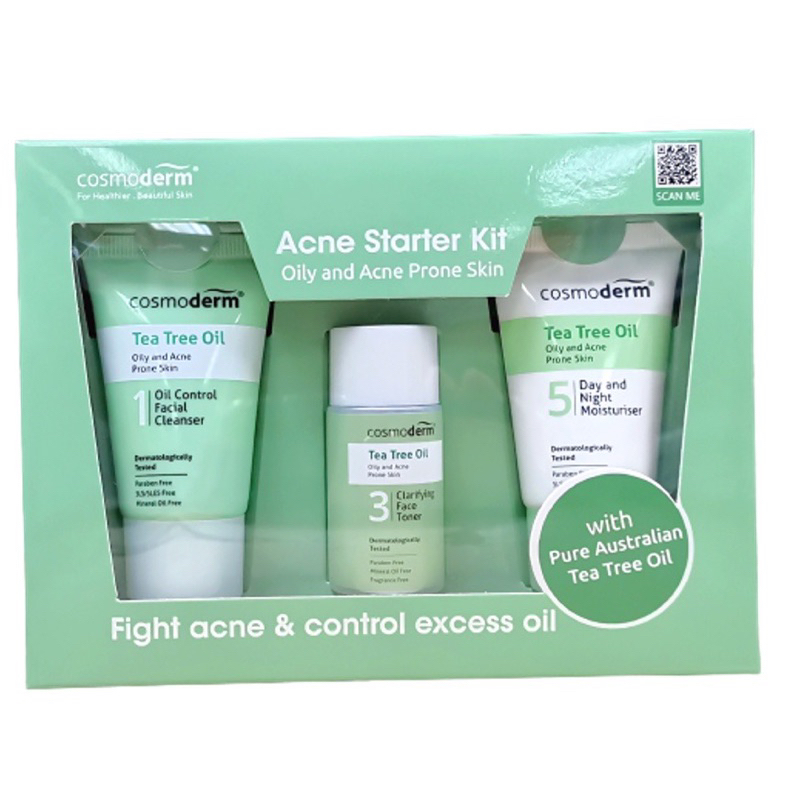 Cosmoderm Acne Starter Kit (Oily and Acne Prone Skin) | Shopee Malaysia