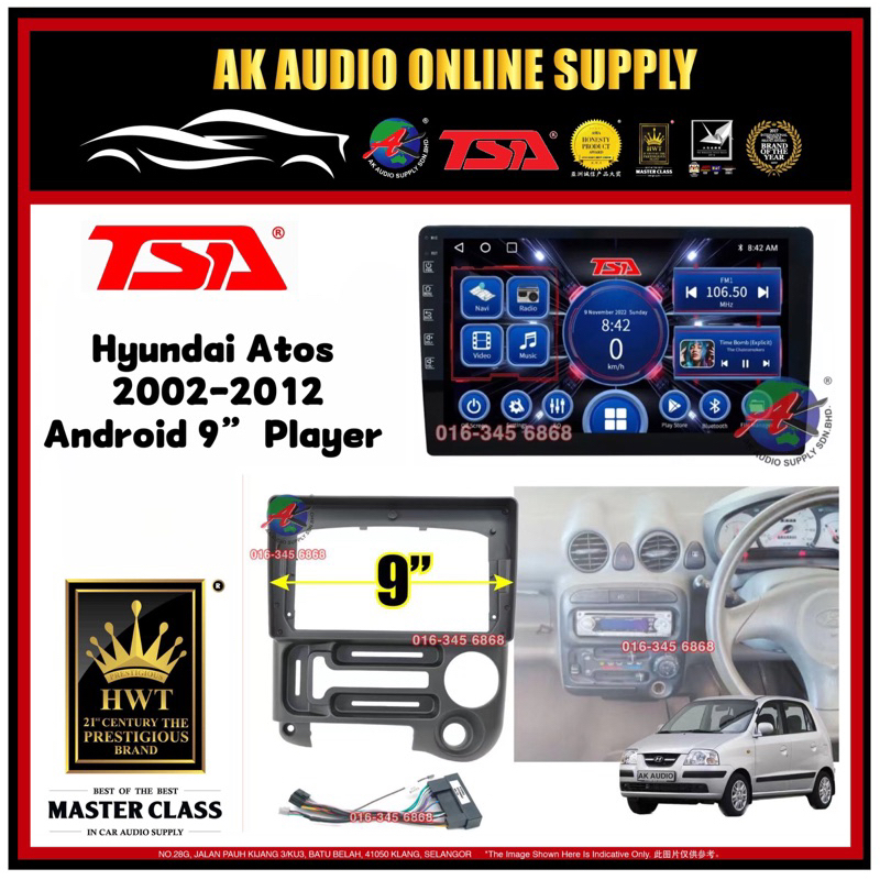 [ MTK 2+32GB ] TSA Hyundai Atos 2002-2012 Android 9'' inch Car player ...