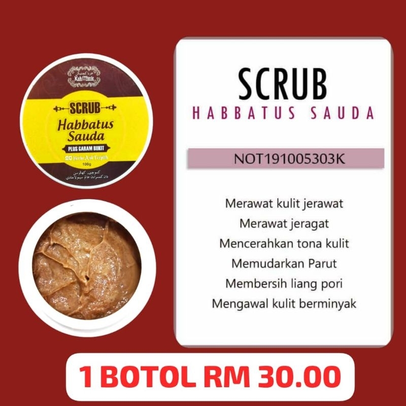 Scrub haabbatus sauda 100G X 1 BOTOL | Shopee Malaysia