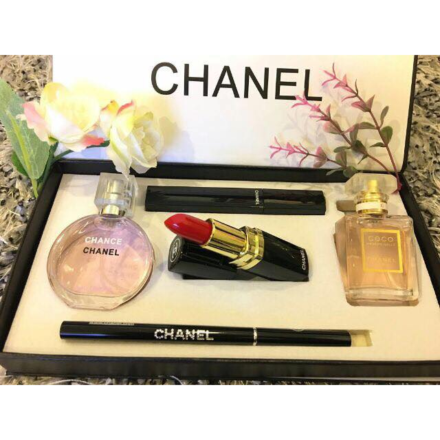 5 in 1 Perfume make up set, 5 in 1 make up gift set with mascara and ...