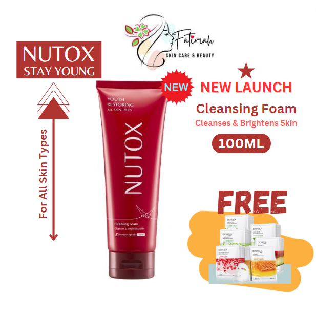 [NEW] NUTOX Cleansing Foam - Cleanser & Brightens Skin (100ml) | Shopee ...