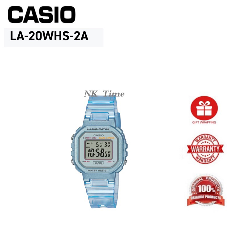 Casio watches Digital Translucent Resin Band Kids Watch LA-20WHS-2ADF / LA-20WHS-2A / LA-20WHS ...