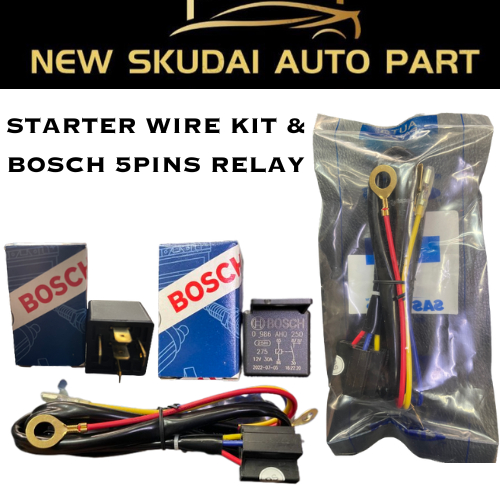 BOSCH 5 PINS RELAY & STARTER WIRE KIT | Shopee Malaysia