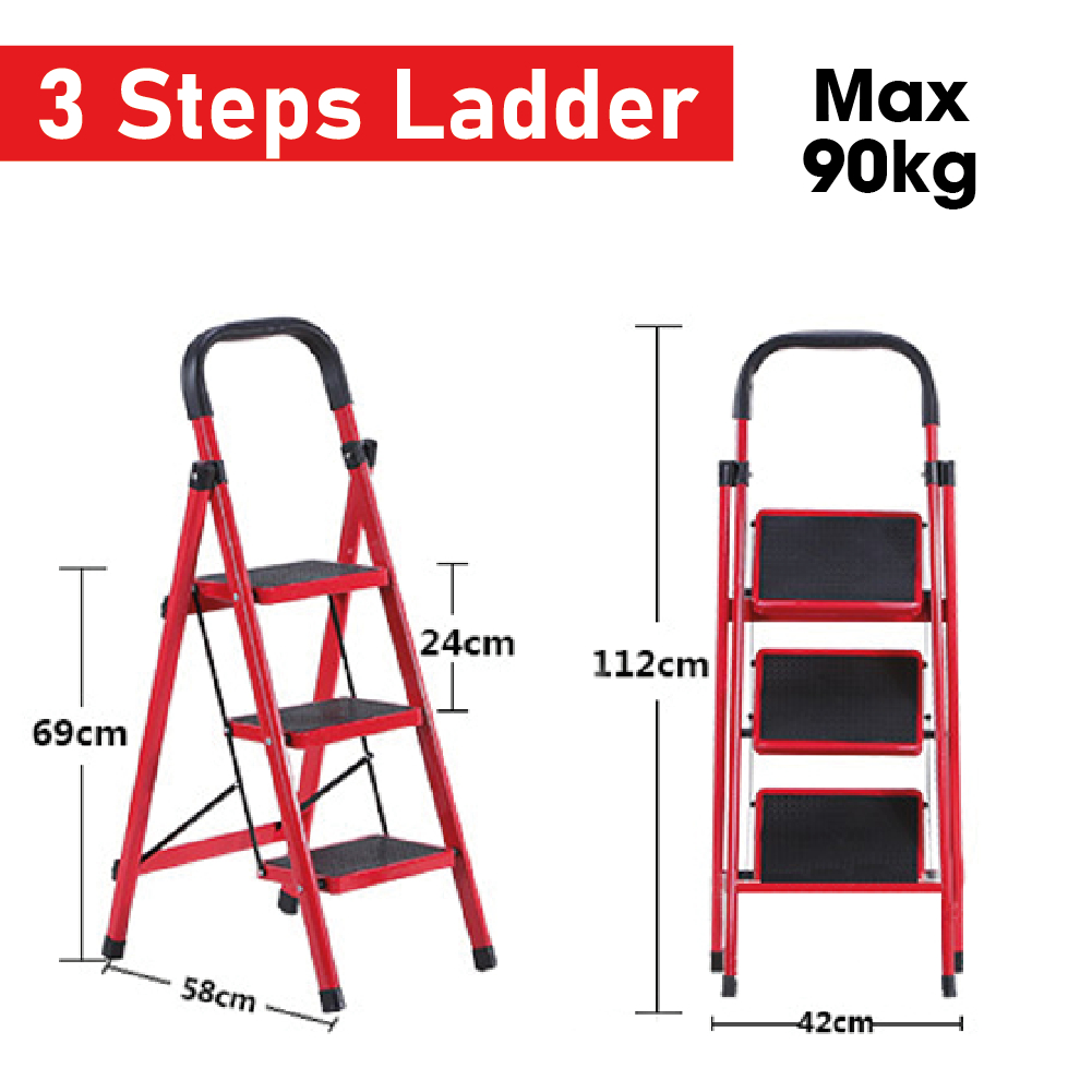 Tangga Lipat Foldable Ladder Folding Ladder Heavy Duty Ladder ...