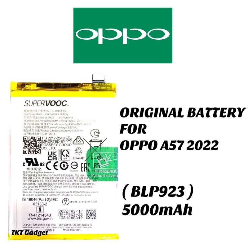 OPPO A57 2022 (4G) / A77 2022(5G) / A97 2022(5G) - BLP923 Battery 100% Original | Shopee Malaysia