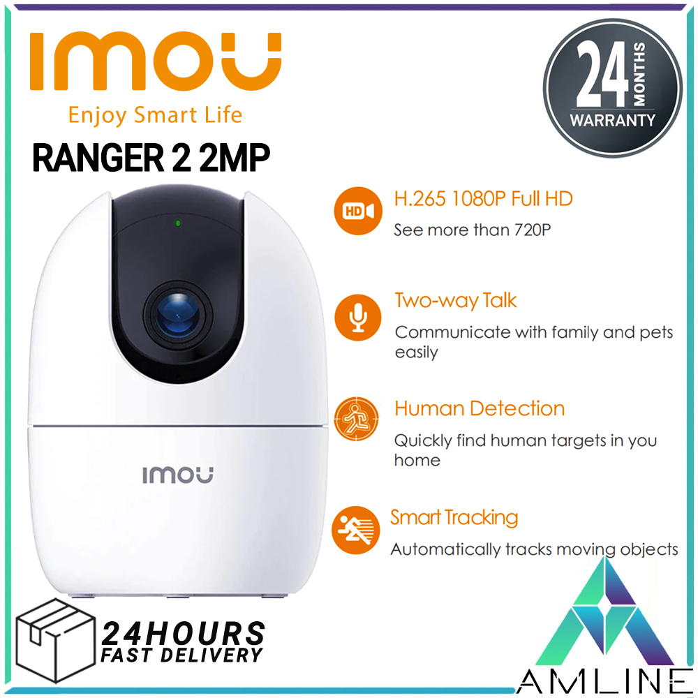 Dahua Imou Ranger 2 2MP 1080P Wireless IP Camera AI Human Detection ...