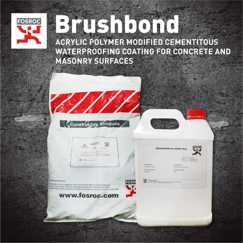 FOSROC Brushbond Acrylic Polymer Modified Cementitous Waterproofing ...