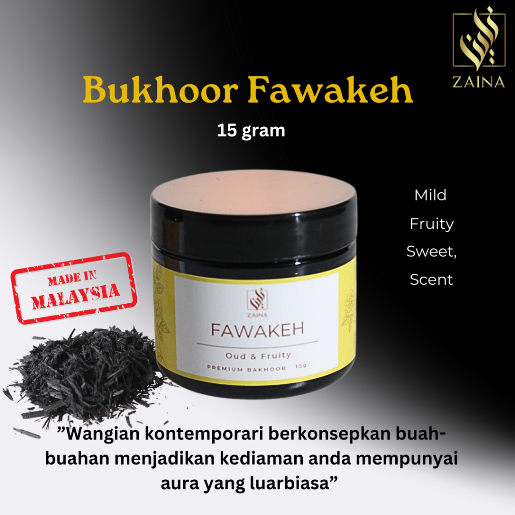 Bukhoor / Bakhoor Premium Fawakeh Wangian Buah-buahan Moden | Shopee ...