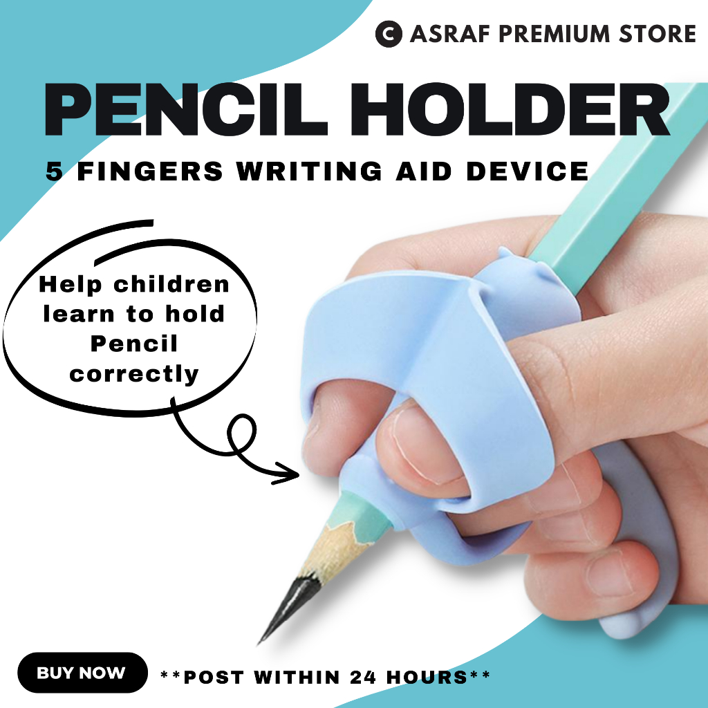 5 Finger Pencil Grip for kids Preschool Pencil Holder Posture ...