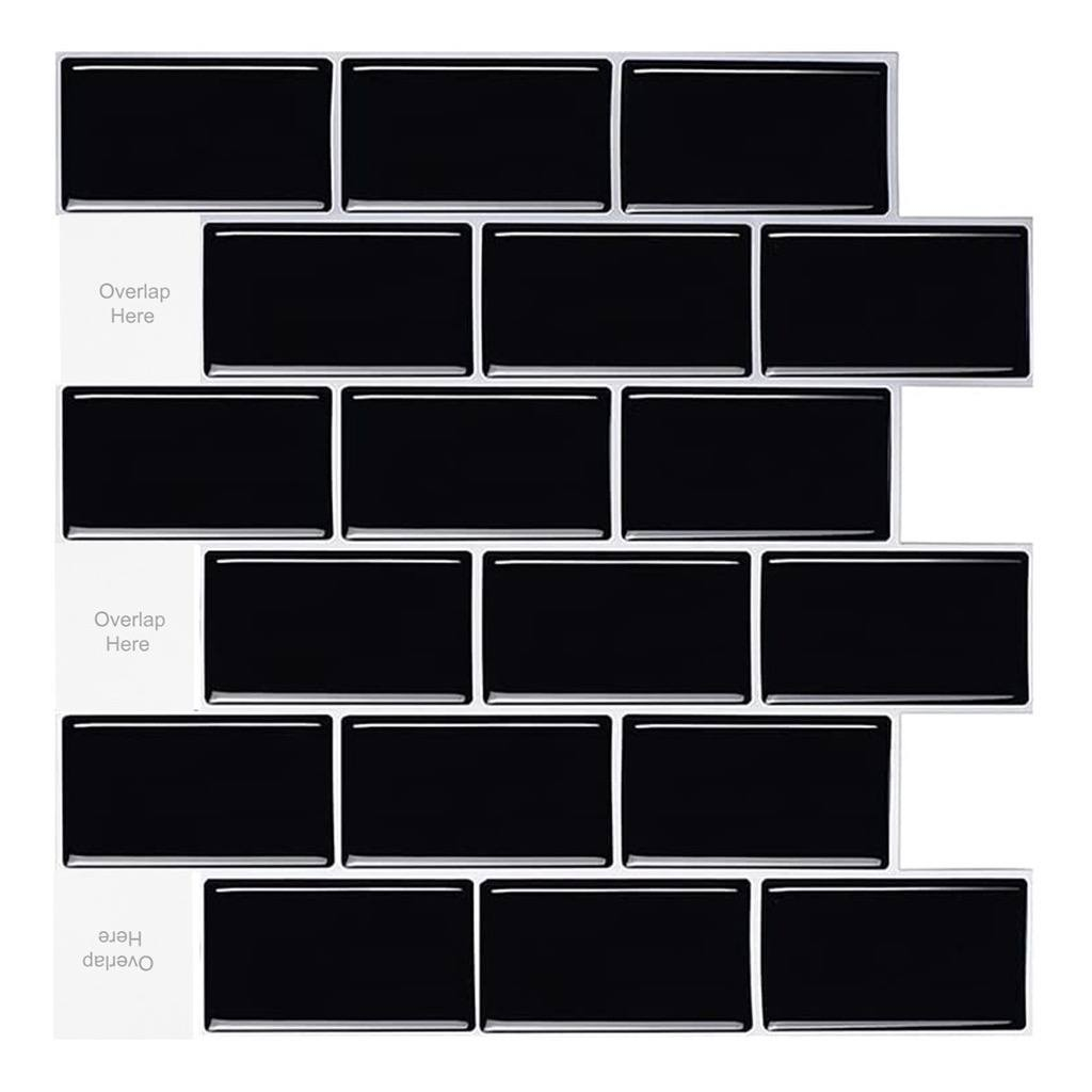 3D Tiles Sticker (30x30cm) Kitchen Bathroom Wall Tiles Sticker Self ...