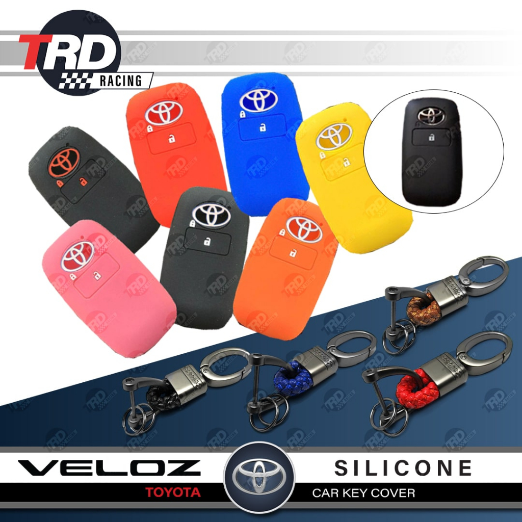 [𝗦𝗜𝗟𝗜𝗖𝗢𝗡𝗘] TOYOTA VELOZ 2022 - 2024 Car Key Cover Kereta Sarung Kunci ...