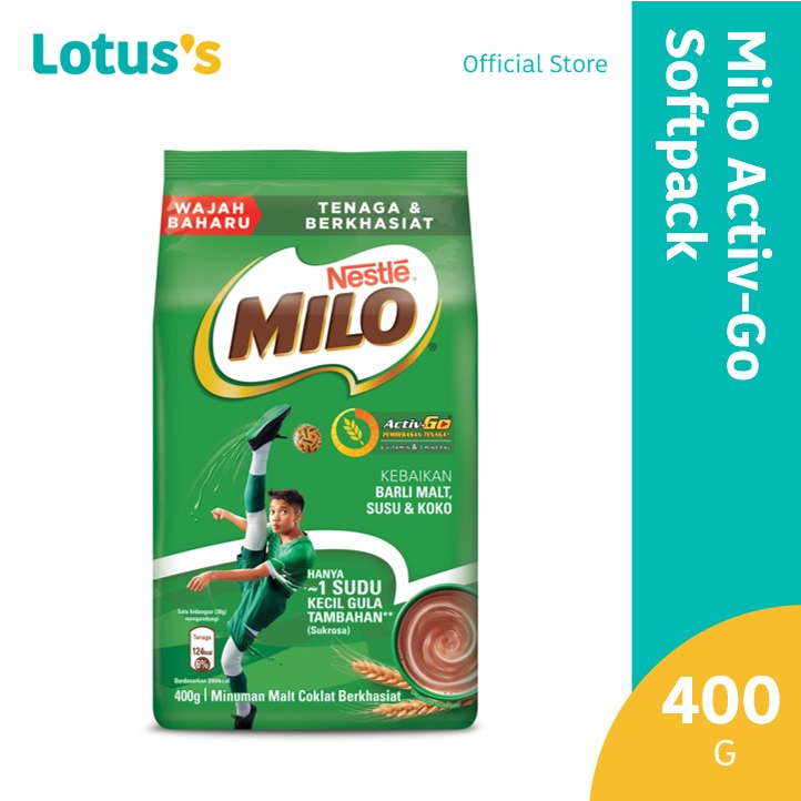 MILO Activ-Go Softpack (400g) | Shopee Malaysia