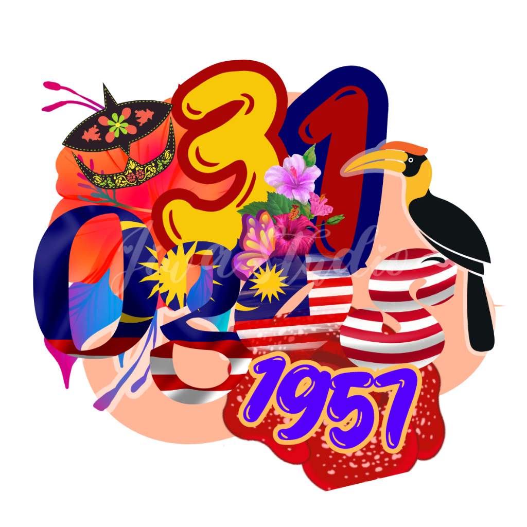 1pc Sticker Hari Merdeka | Malaysiaku Merdeka | Saya ️ Malaysia | Saya ...