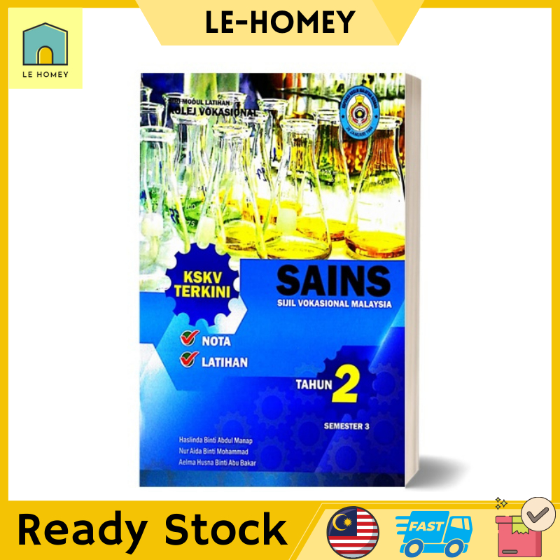 Siri Modul Latihan Kolej Vokasional: Sains Tahun 2 Semester 3 KSKV Terkini KKKGLM | Shopee Malaysia