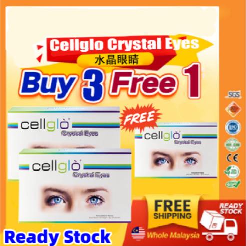 🔥Ready stock🔥买3送1 有盒子 Cellglo crystal eyes 水晶眼睛🔥100%正品 Exp:08/2025 ...
