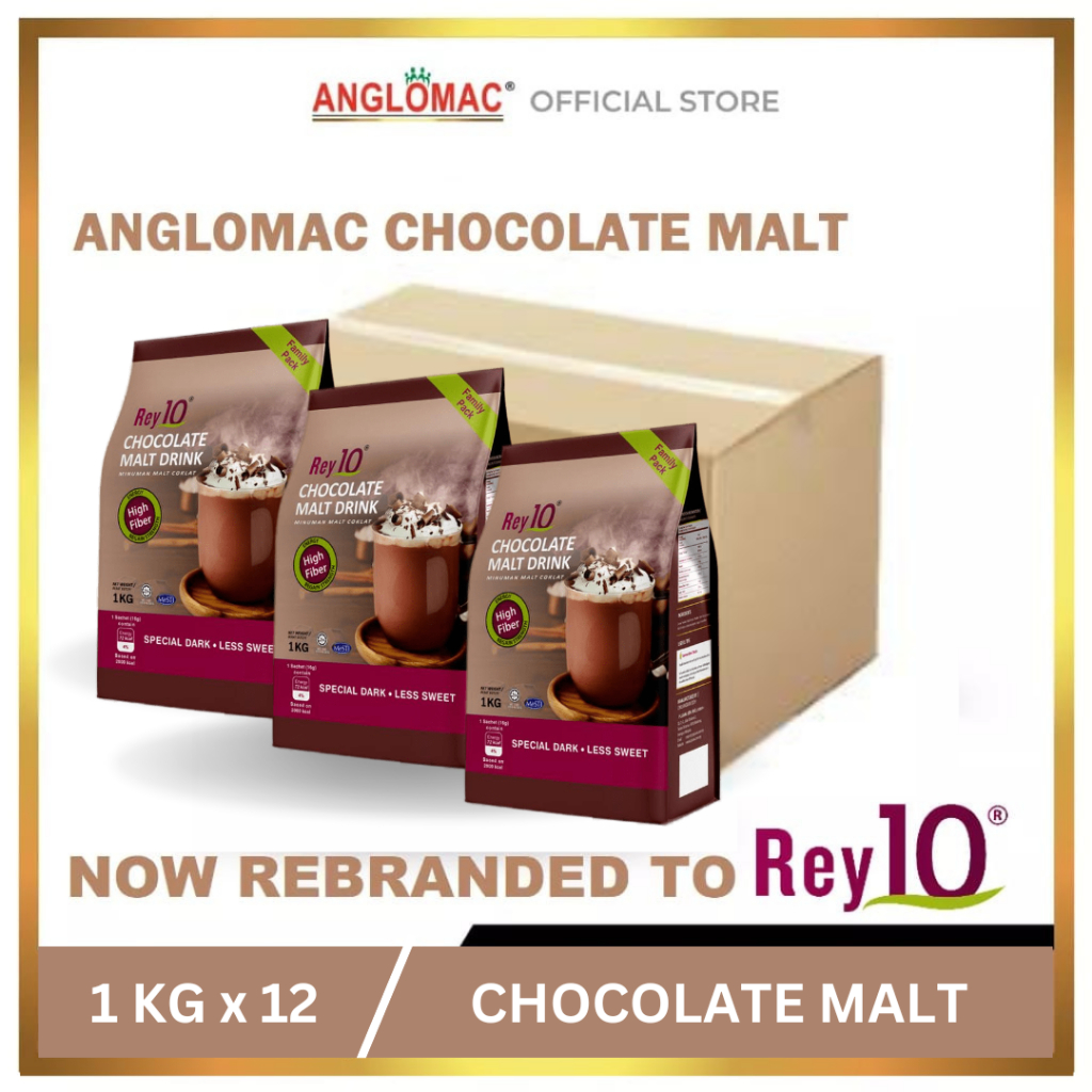 Rey10 Chocolate Malt 1KG X 12 Packets - Anglomac Rebranded | Shopee ...