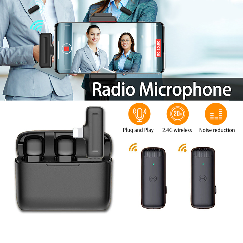ANC Microphone Wireless Lapel Lavalier for Sing YouTube Facebook Live ...