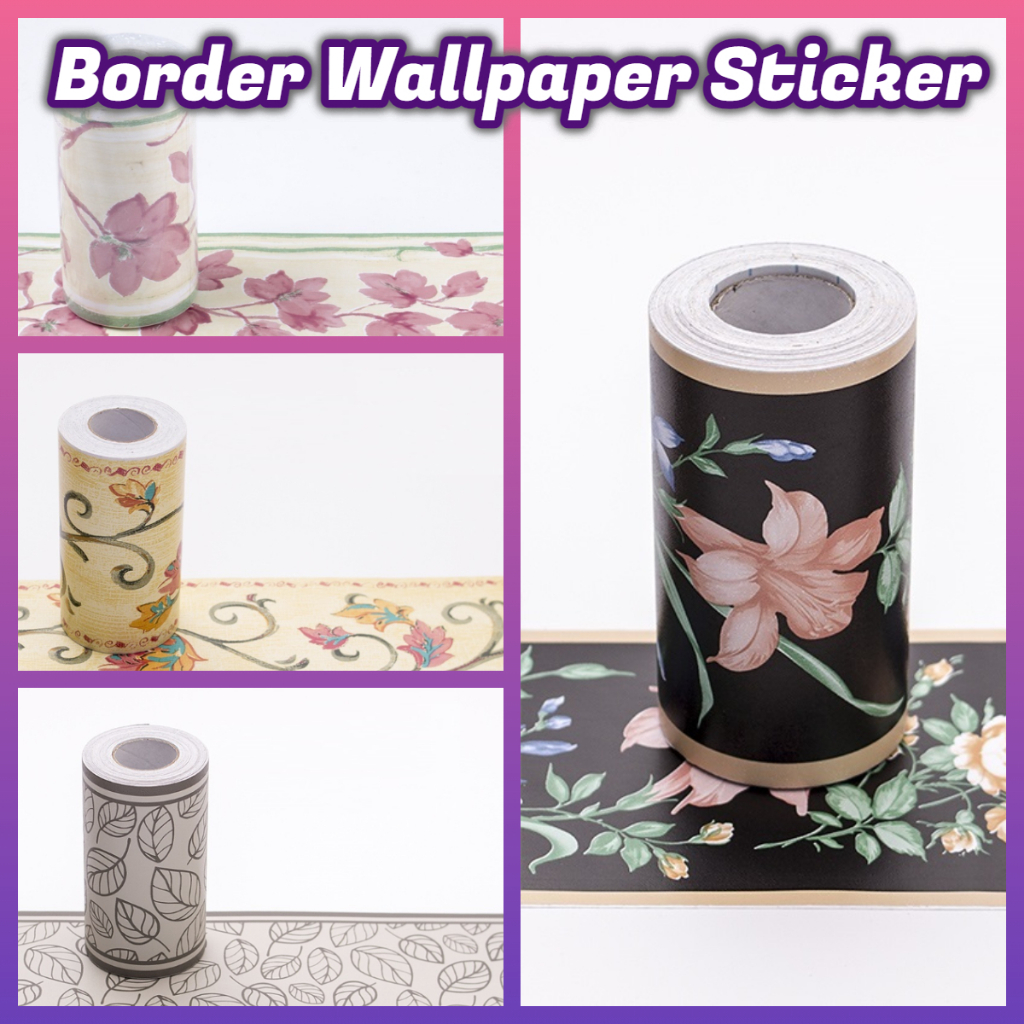 10 Meter Self Adhesive Border Sticker, Waist Line Sticker, Baseboard ...