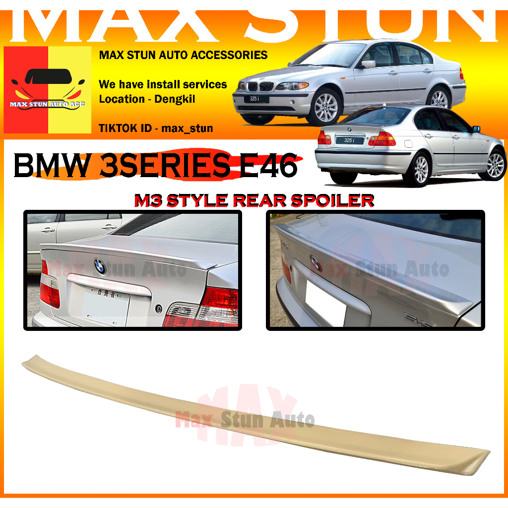 BMW 3 SERIES E46 M3 STYLE SPOILER DUCKTAIL REAR TRUNK SPOILER BMW E46 ...
