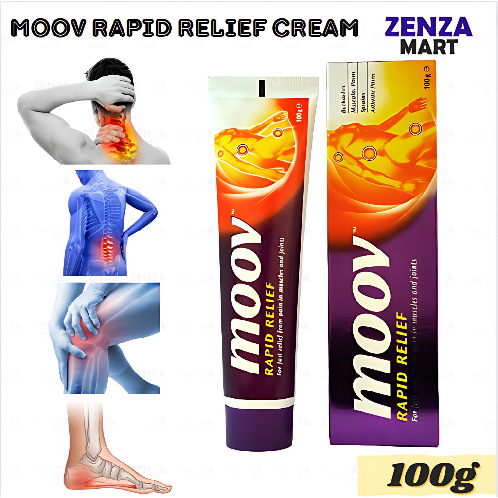 Moov Rapid Relief Cream (Malaysia) | 100g | Ready Stock | Shopee Malaysia