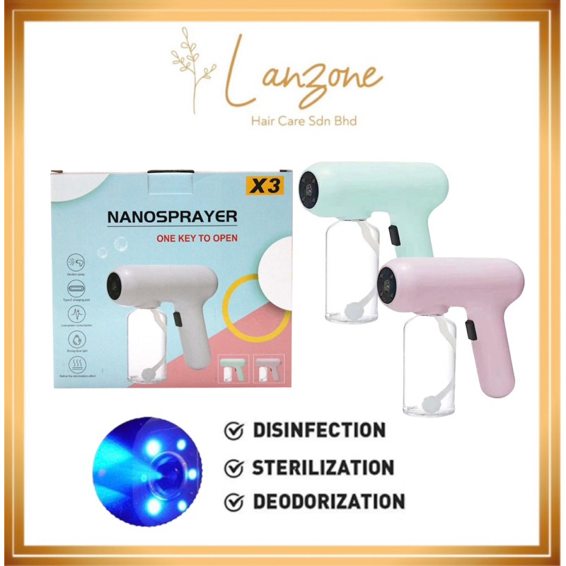 Nano Spray Gun 300ml Wireless Rechargeable Disinfection Sprayer Nano ...