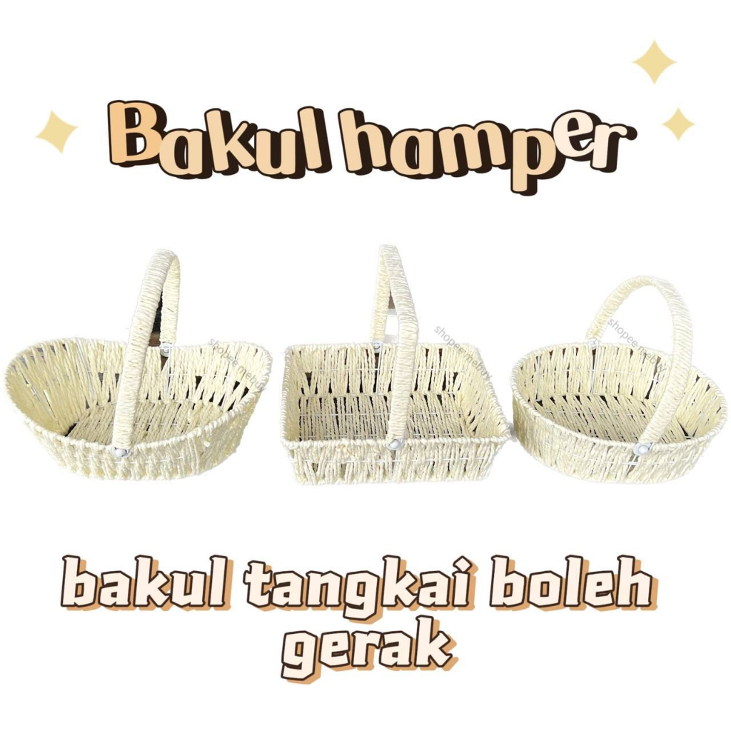 🇲🇾Bakul hamper tangkai boleh gerak|Bakul buah|Hamper basket|Hamper tray ...