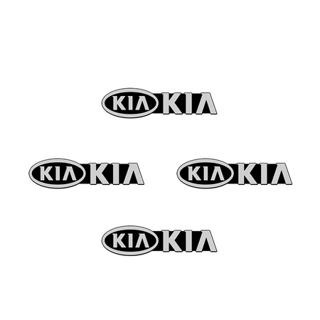 Kia 3d Aluminum Car Badge Emblem Metal Speaker Logo Sticker for Sid Rio ...