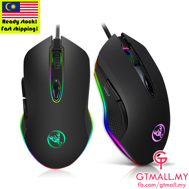 ZeroDate HXSJ S500 RGB Marquee 4800DPI Gaming Mouse | Shopee Malaysia