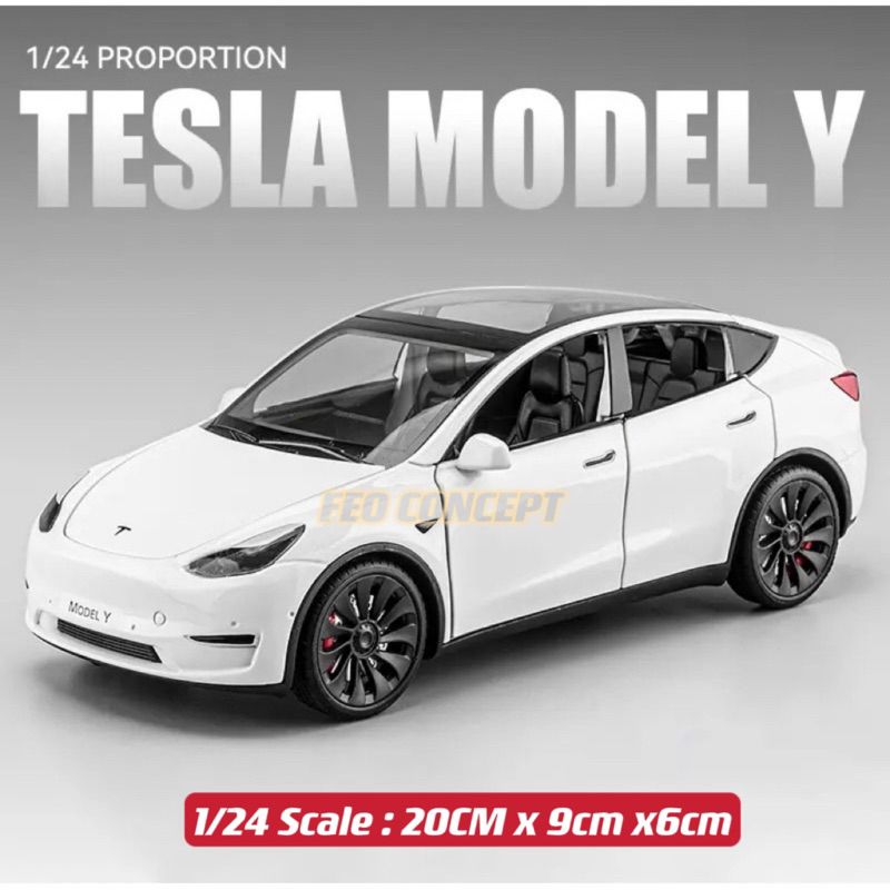 FEO Tesla Model Y SUV Diecast Car Model Pull Back Car Diecast Model Toy ...