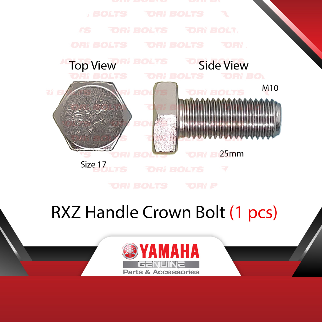 Yamaha Original RXZ (2009) Milli Cata Catalyzer Screw Tapak Handle ...