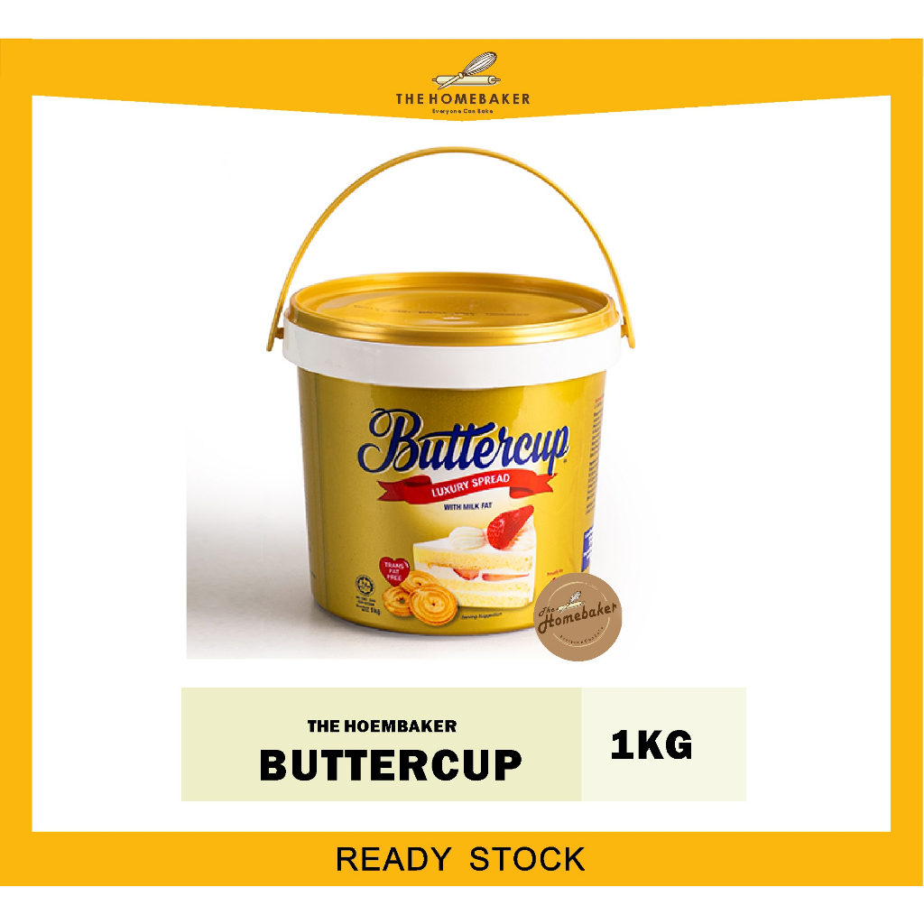 Buttercup Luxury Spread Trans Fat Free 1kg / Homebaker / halal | Shopee ...