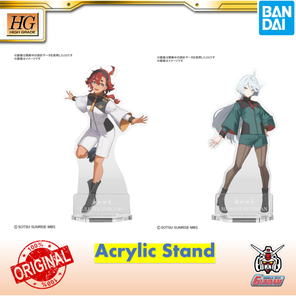 Bandai Gunpla Package Art Acrylic Stand Suletta Mercury of Witch ...