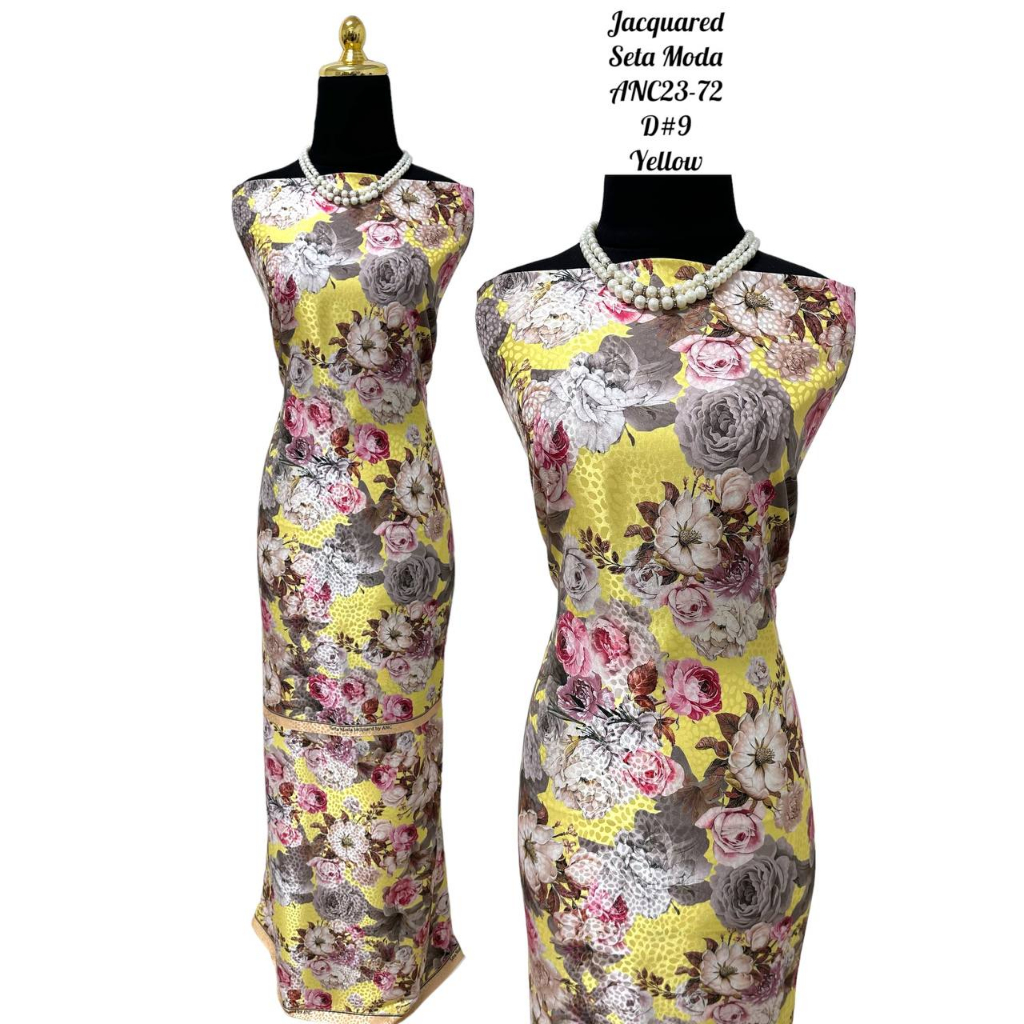 Kain Pasang Jacquard Emboss Seta Moda Bidang 60 Kain Sutera Jacquard ...