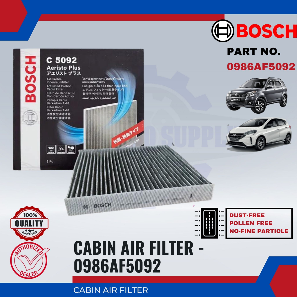 CARBON CABIN AIRCOND FILTER -HONDA JAZZ- PERODUA MYVI-ALZA-BEZZA-AXIA ...